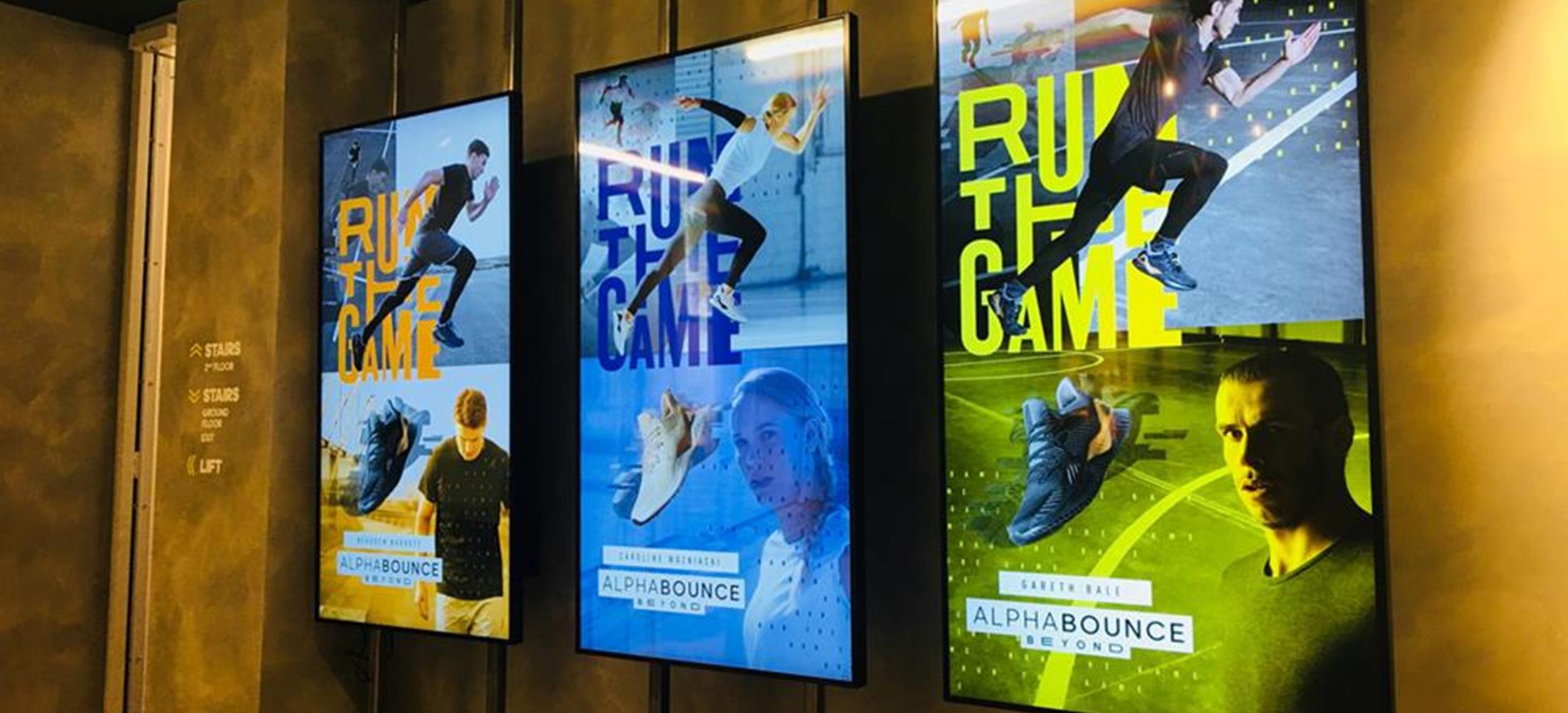 Centrally managed interactive digital signage for adidas stores ...
